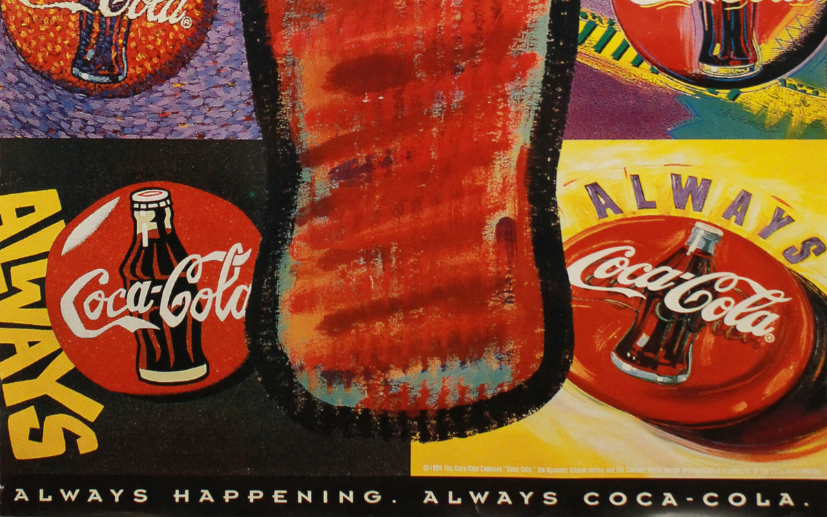 1980's American Coca-Cola Advertisement Poster, Always Happening, Alwa ...