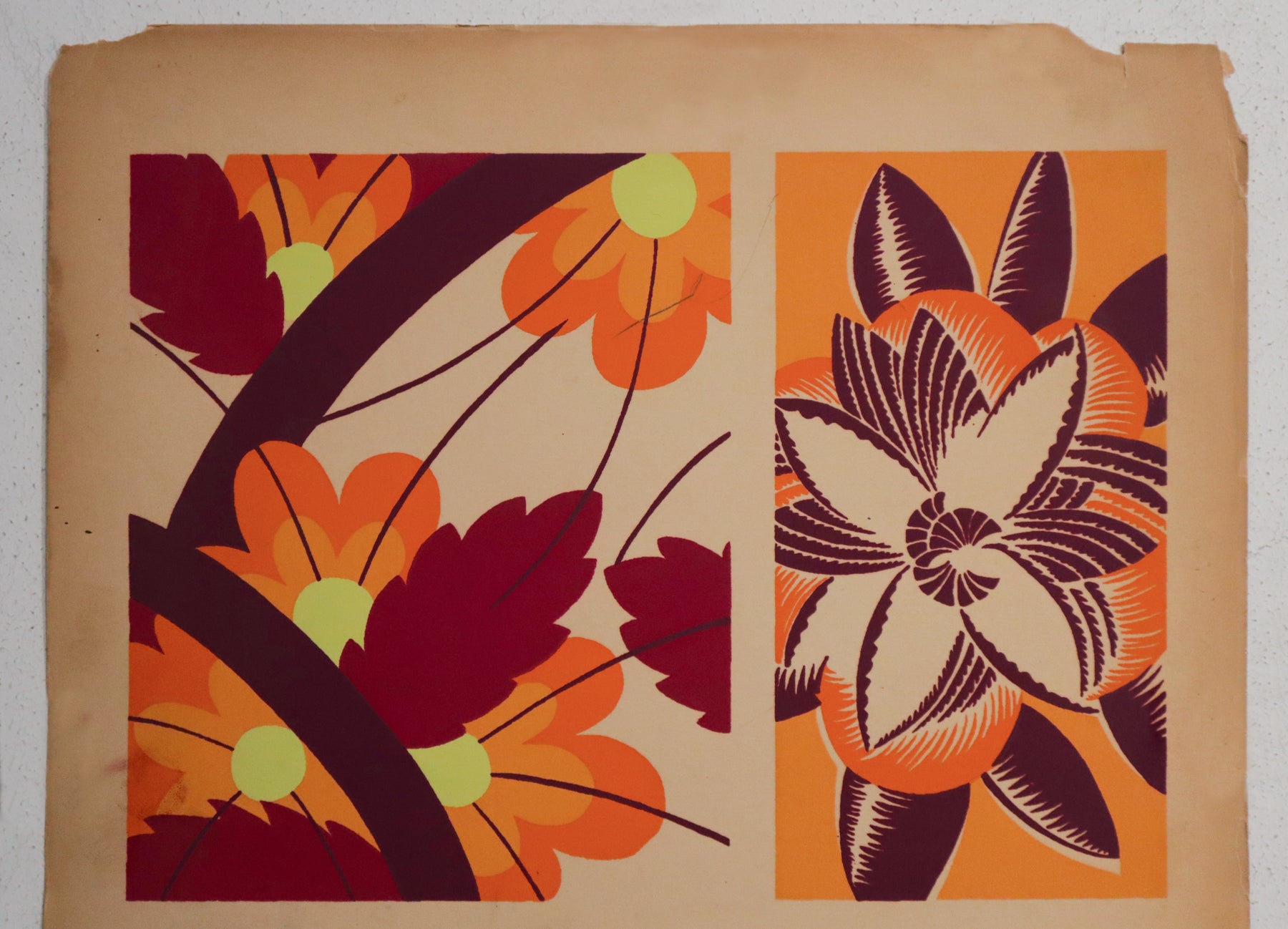 1928 American Botanical Design Pochoir, Inspirations (Plate 20 - Book ...