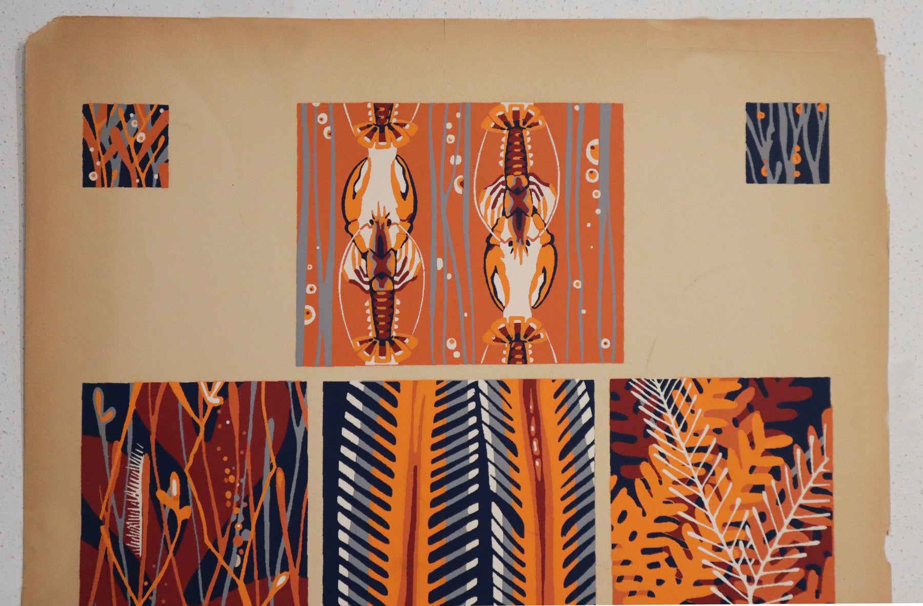 1928 American Botanical Design Pochoir, Inspirations (Book B, Plate 6 ...