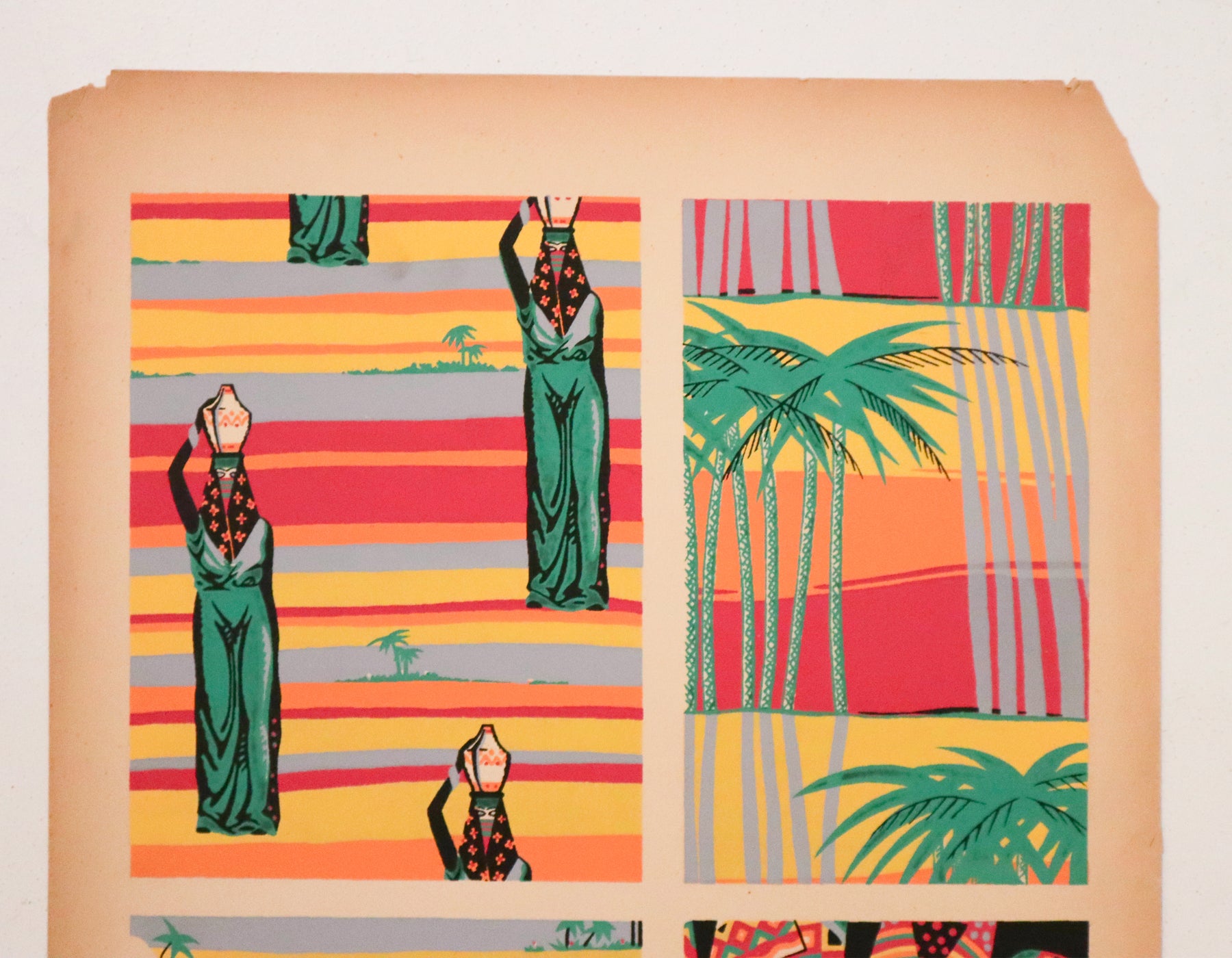 1928 American Botanical Design Pochoir, Inspirations (Book B, Plate 18 ...