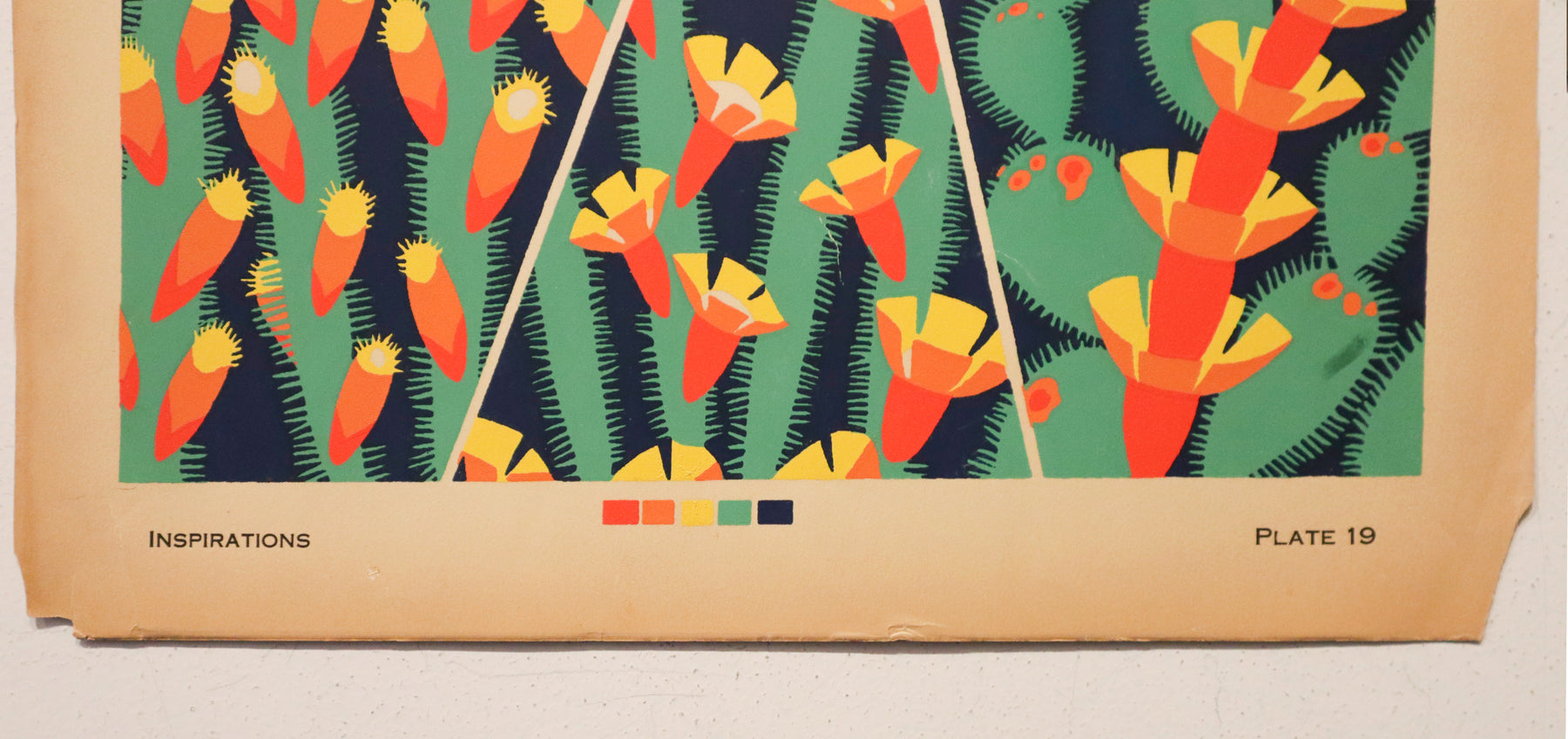 1928 American Botanical Design Pochoir, Inspirations (Book B, Plate 19 ...