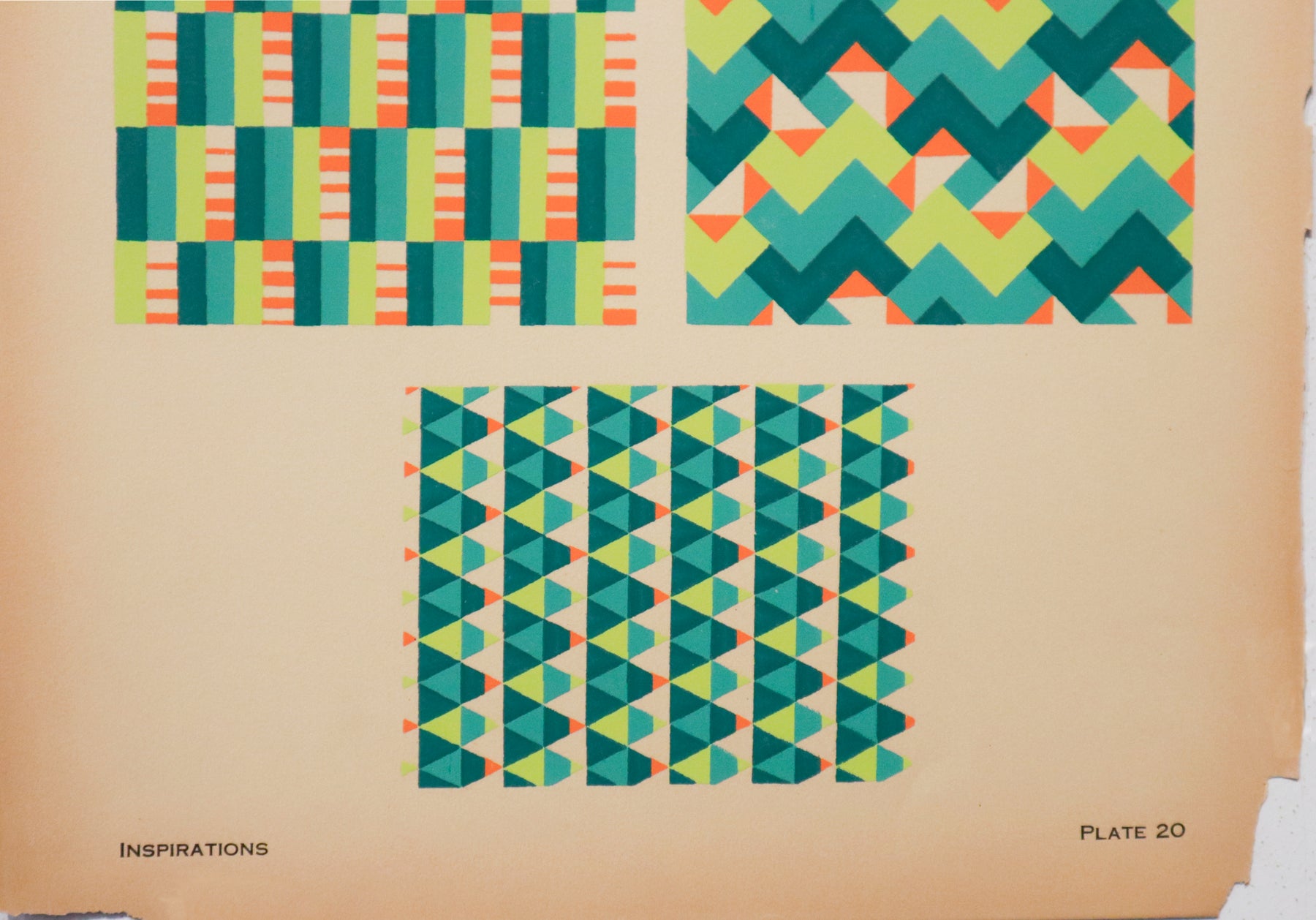 1928 American Design Pochoir, Inspirations (Book B, Plate 20), André D ...