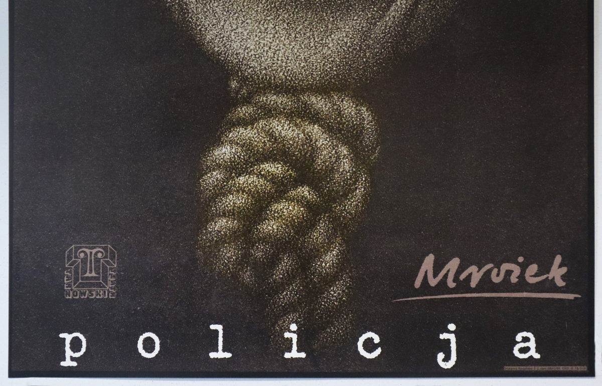 1982 Polish Theatre Poster - "Policja" by Mrozek (Police)- (Gorowski ...