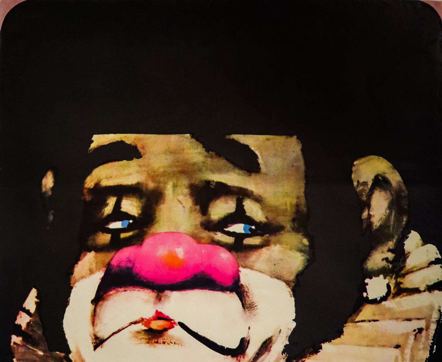 1980 Original Vintage Polish Cyrk (Circus) Poster, Clown (Chimp) - Swi ...