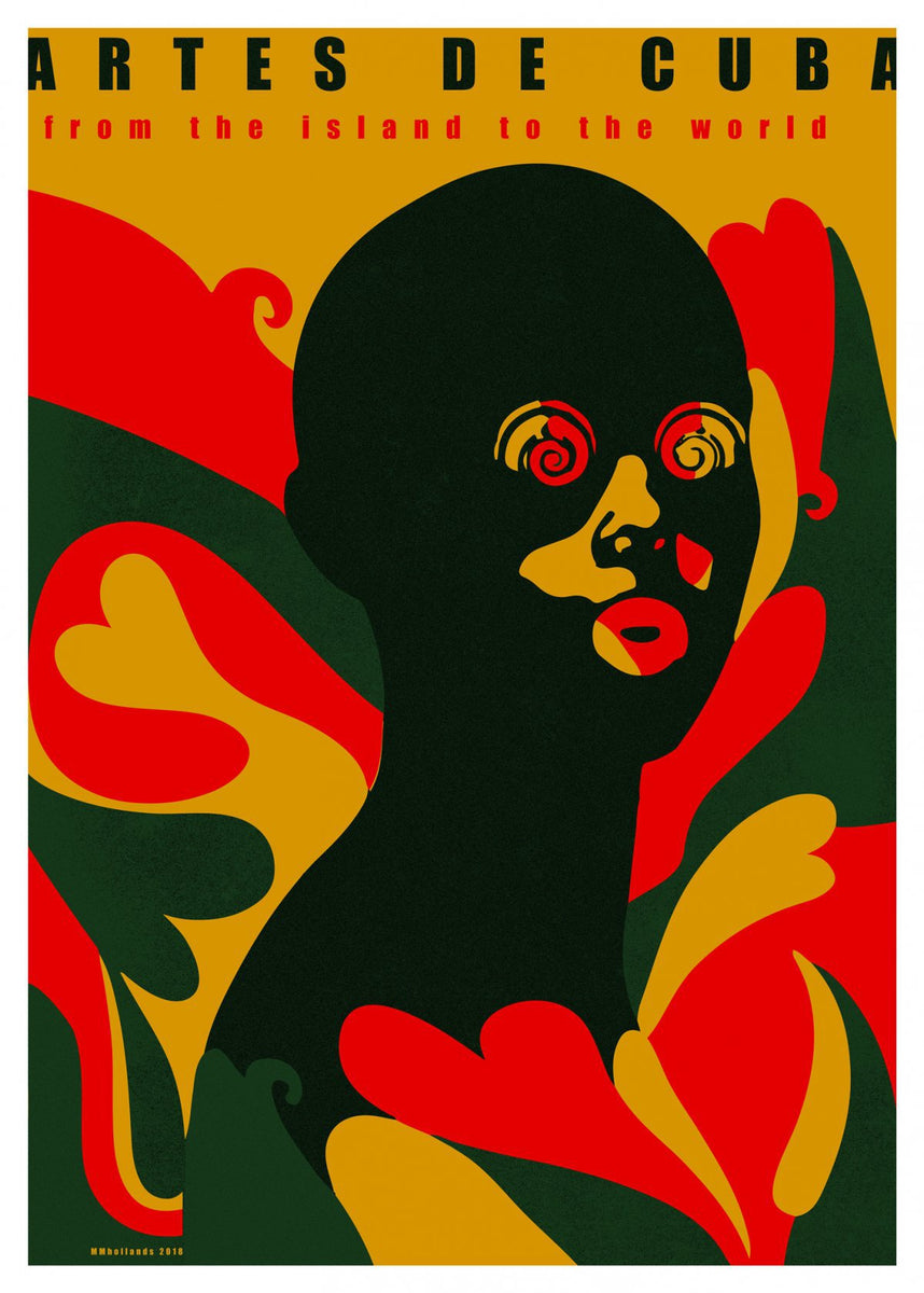2018 Cuban Exhibition Poster, Serigraphy, Artes de Cuba (Artist Signed ...
