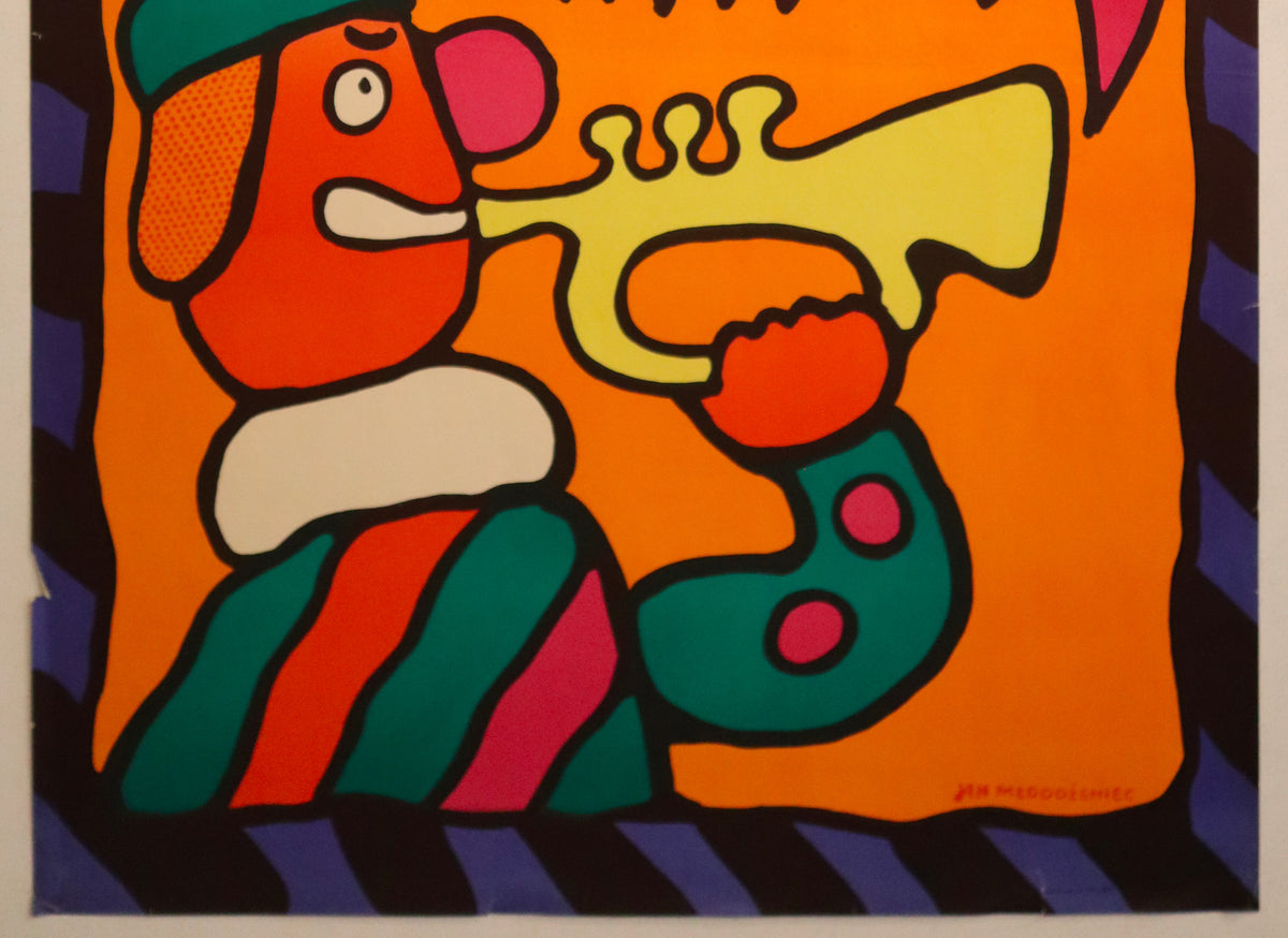 1969 Polish Circus Poster, Cyrk Cyrk Cyrk (Clown with a trumpet) - Mło ...
