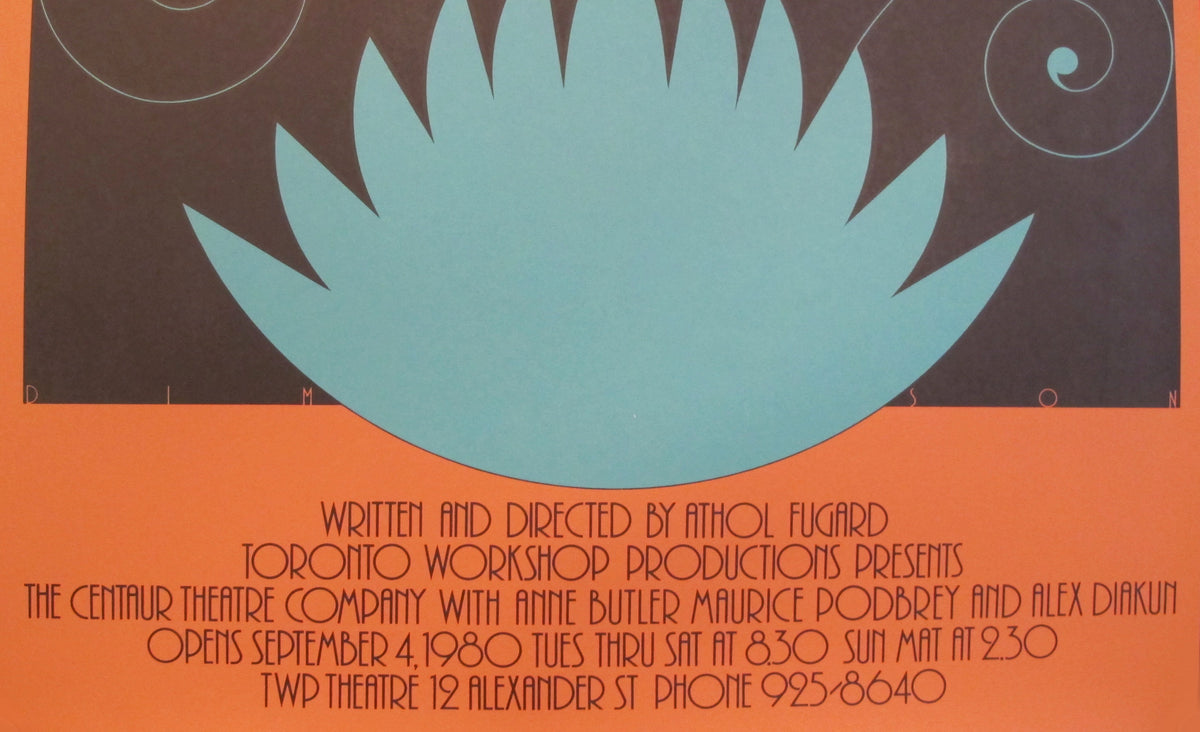 Affiche canadienne originale des années 1980 - Une leçon d'Aloes par ...