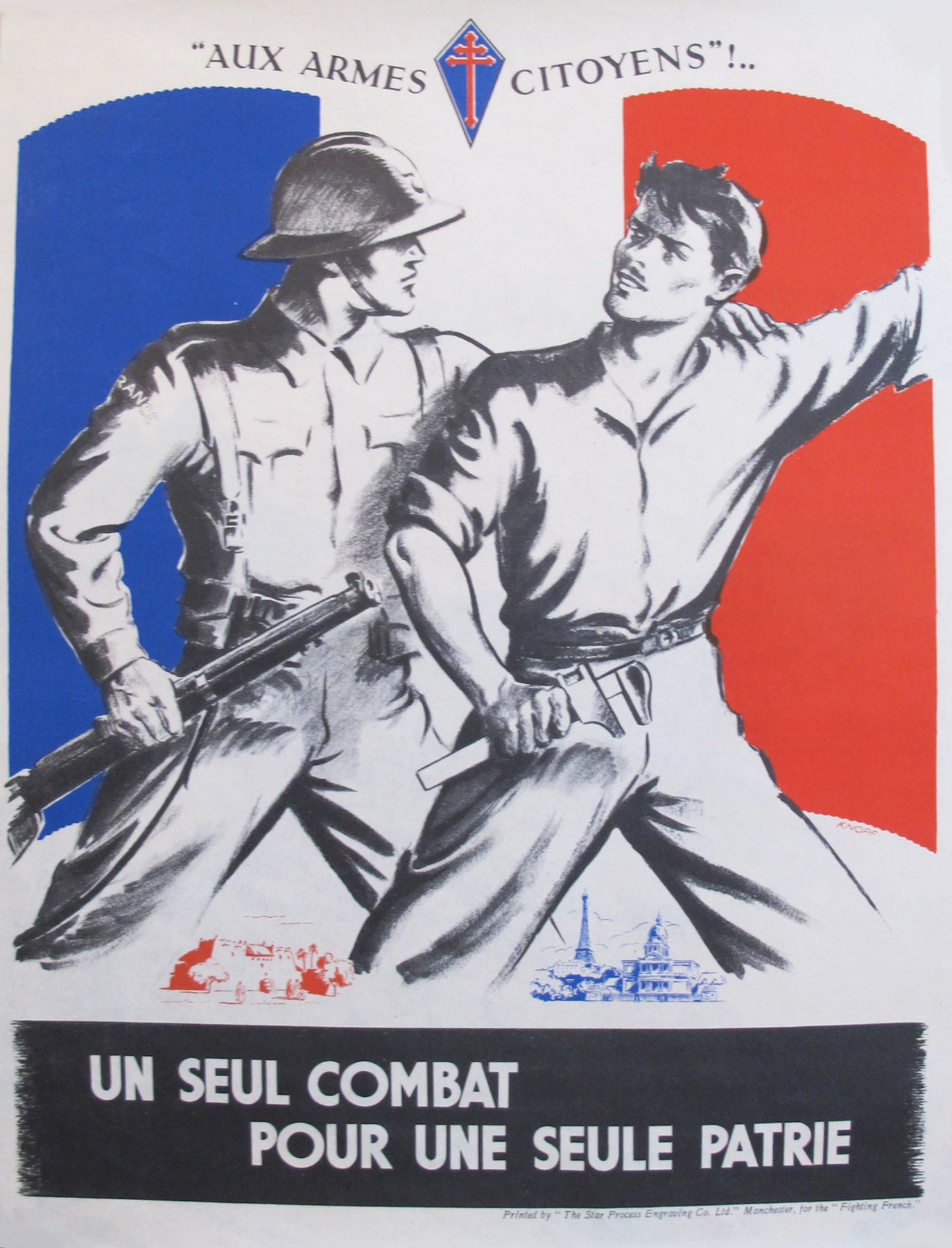 1940, Affiche Française Originale de la Seconde Guerre Mondiale, Un ...