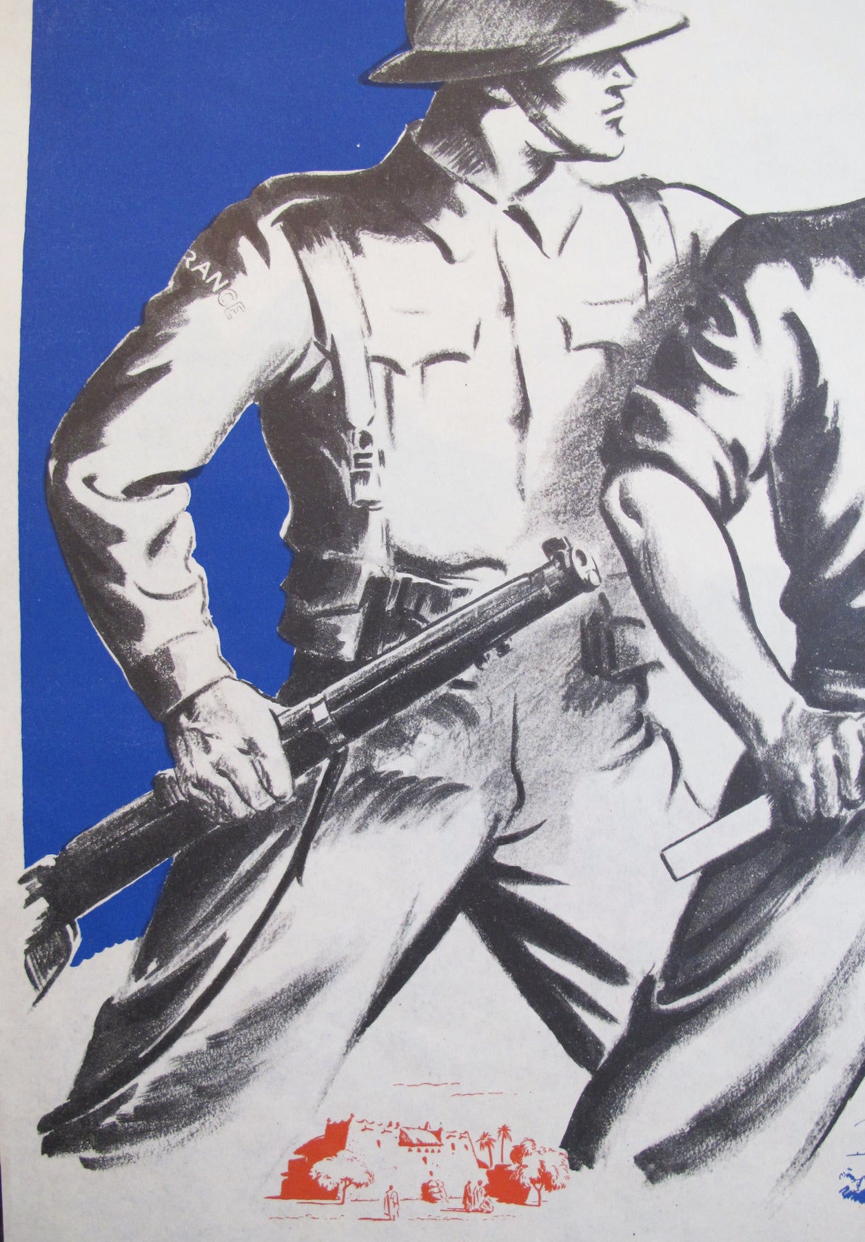 1940-1945 Original French WWII Poster, Un Seul Combat Pour Une Seule P ...