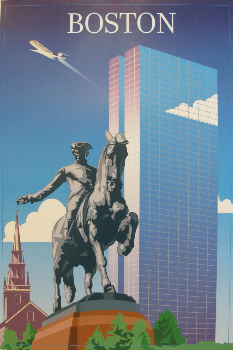 2005 Contemporary Travel Poster, Boston – L'Affichiste