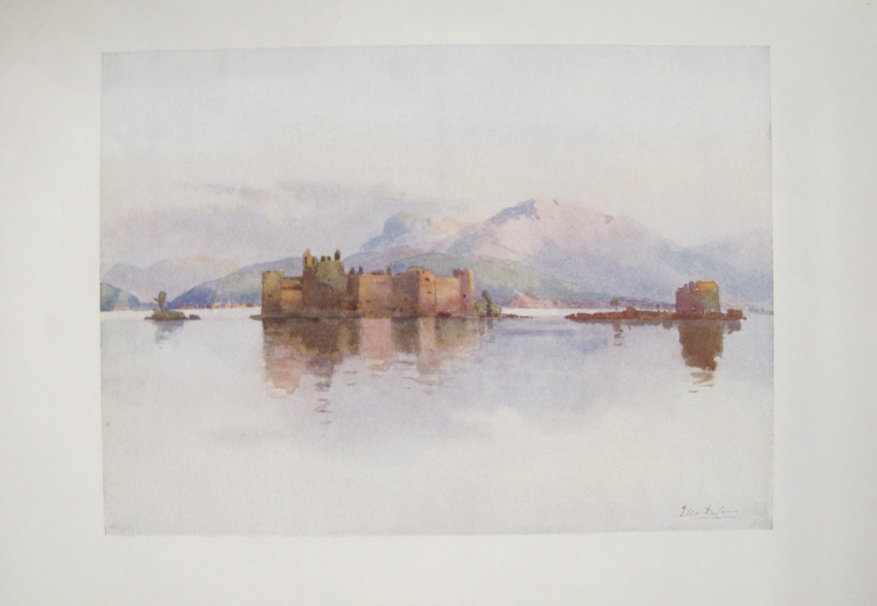 1905 Original Italian Print - Italian Travel Colour Plate - Cannero, L ...