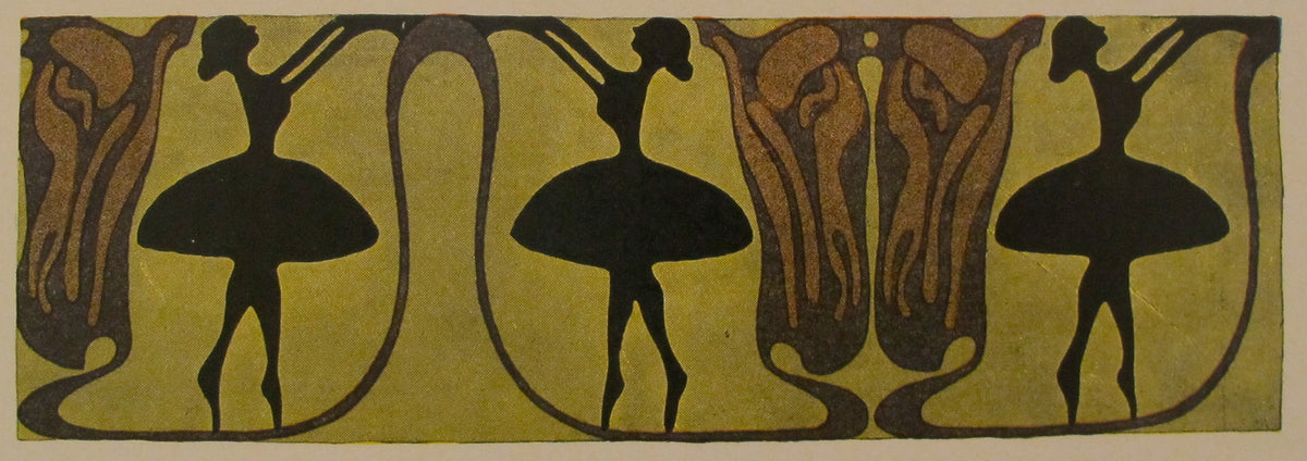 1902 Original German Poster, Das Weib Im Modernen Ornament, Plate 21 ...
