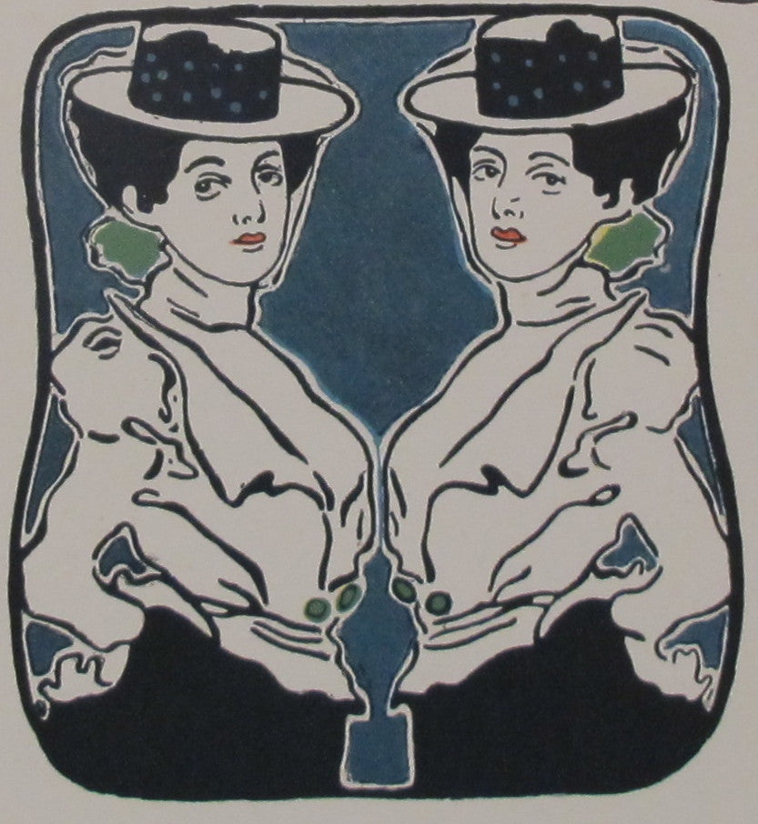 1902 Original German Poster, Das Weib Im Modernen Ornament, Plate 22 ...