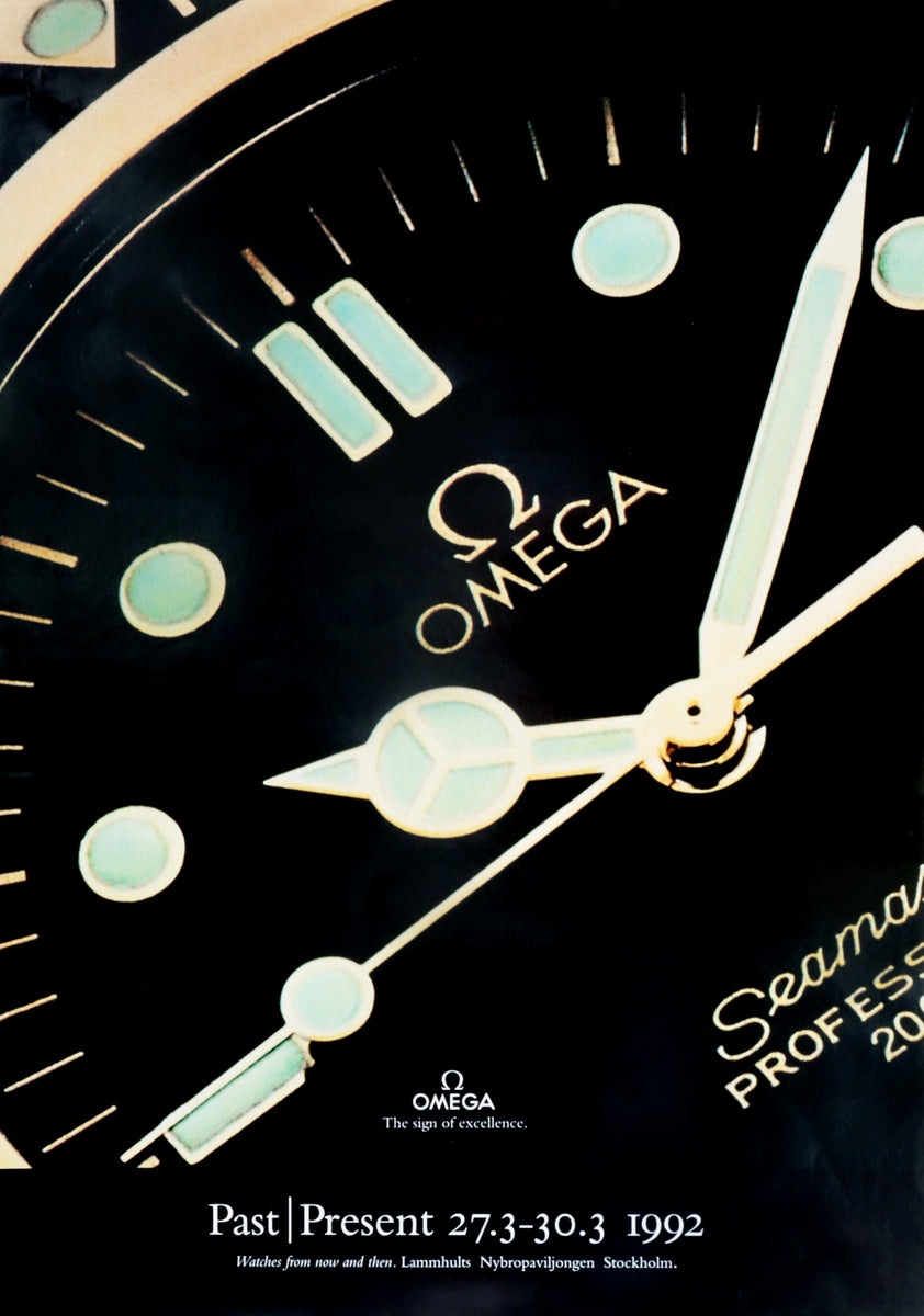 1992 Swedish Watch Poster, Omega: The Sign of Excellence, Stockholm – L ...