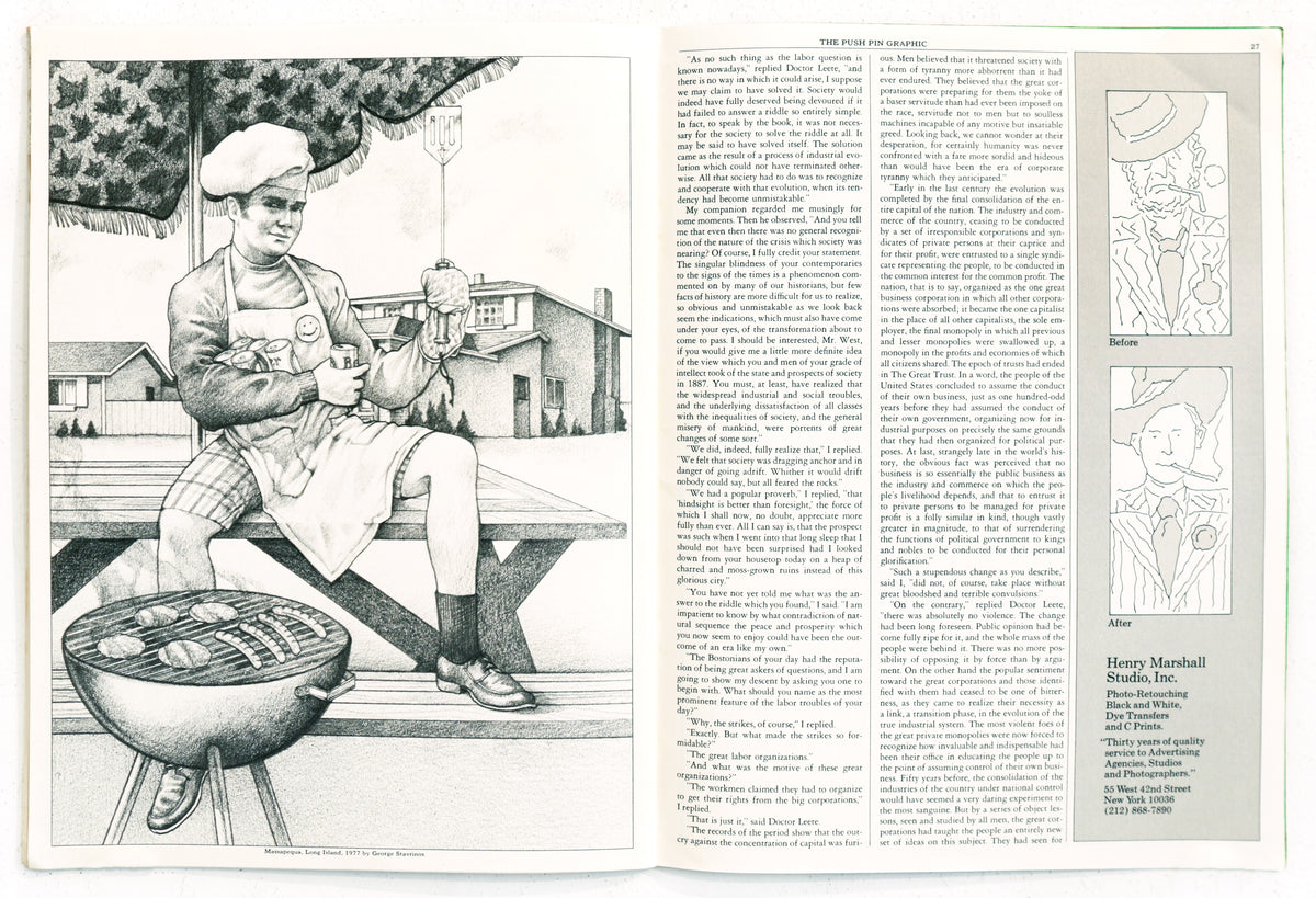 1977 Magazine Américain de Design Graphique, Push Pin Graphic - Hind S ...