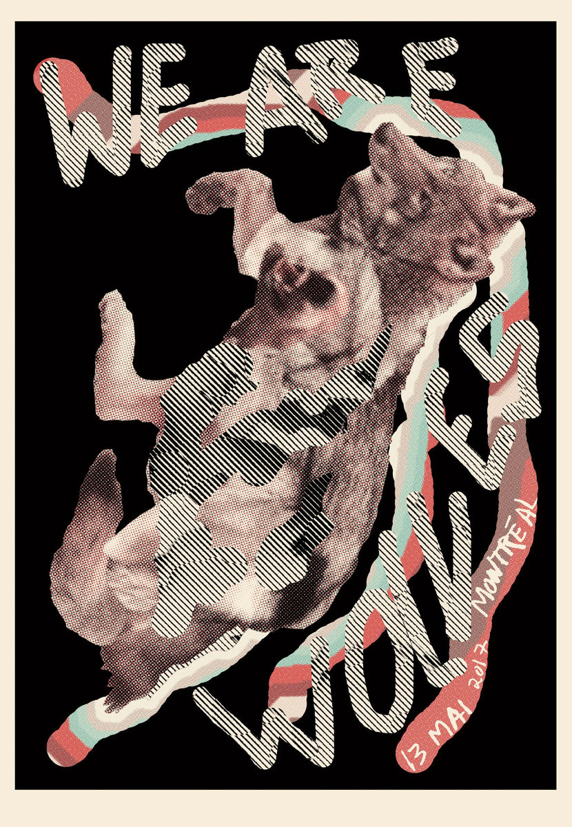 2017 Contemporary Canadian Music Poster - We Are Wolves (Sebastien Lep ...