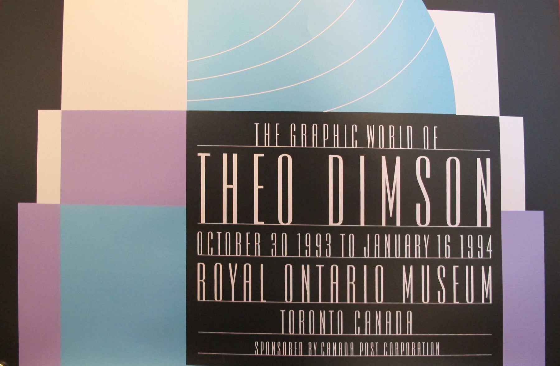 1990s Original Canadian Poster - The Graphic World of Theo Dimson by T ...