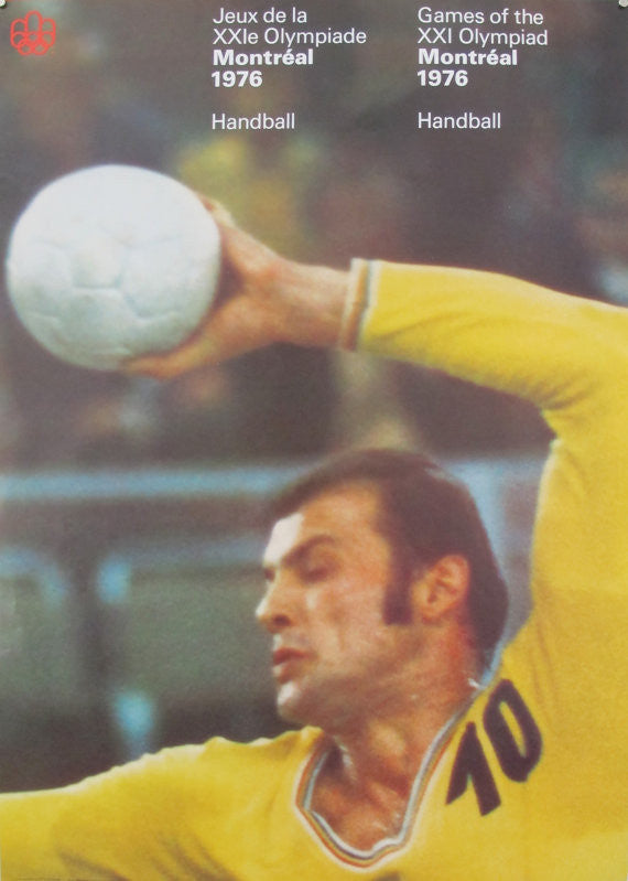 1976 Original Montreal Olympics Poster - Handball - COJO – L'Affichiste